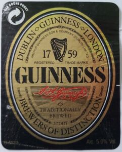 Drink Label: Guinness (Guinness & Co., IrelandCol:IE-BEER-000055