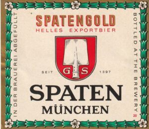 Drink Label: Spaten Spatengold (Spatenbräu München, Germany, Federal ...