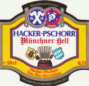 Drink Label: Hacker-Pschorr Münchner Hell (Hacker-Pschorr Brau GmbH ...