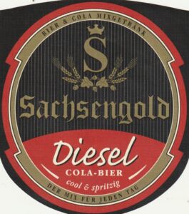 Štítok z nápoja: Sachsengold Diesel (Mauritius Brauerei Zwickau GmbH ...