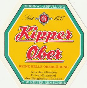 Drink Label: Kipper Ober (Brauerei C.W. Kipper, Germany, Federal ...