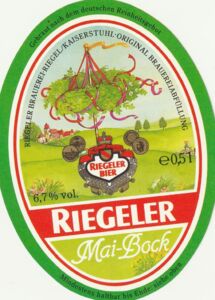 Drink Label: Riegeler Mai-Bock (Riegeler Brauerei, Germany, Federal RepublicCol:DE-BEER-007631