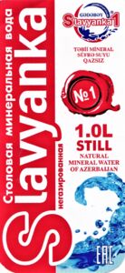 Drink Label: Slavyanka still natural mineral water (Gedebey Mineral Sulari LTD, AzerbaijanCol:AZ ...