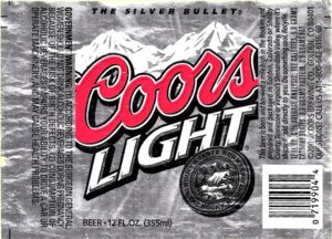 Drink Label: Coors Light (Coors Brewing Co., United States of ...