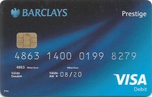 Bank Card: Barclays Prestige (Barclays, MozambiqueCol:MZ-VI-0027