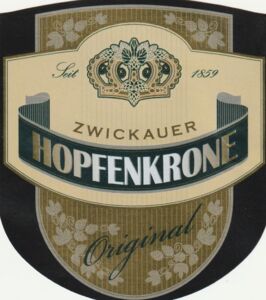 Drink Label: Zwickauer Hopfenkrone (Mauritius Brauerei Zwickau GmbH ...