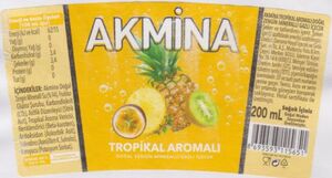Drink Label: Avşar, Tropikal Aromalı Doğal Zengin Mineralli Gazlı ...