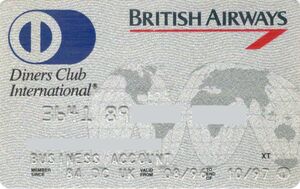 Bank Card: British Airways Diners Club UK (Diners Club International ...