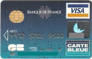Bank Card: Banque de France (Banque de France, FranceCol:FR-VI-0145