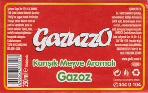 Drink Label: Karışık Meyve Aromalı Gazoz - Mixed Fruit Flavored Soda ...