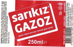 Drink Label: Karışık Meyve Aromalı İçecek - Mixed Fruit Flavored Drink ...
