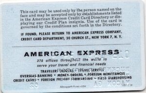 Bank Card: American Express FIRST EDITION-1 (American Express, United ...