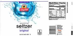 Drink Label: ShopRite Sparkling Seltzer (Wakefern Food Corp., United ...