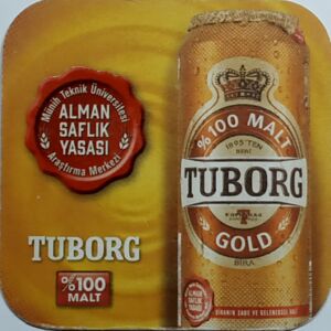 Beer Coaster: Tuborg Gold (Carlsberg Breweries AS, Denmark(Tuborg ...