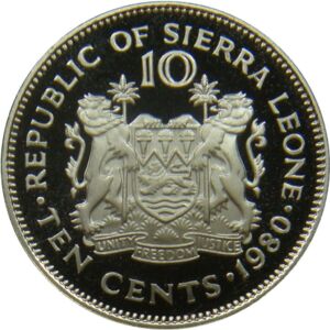 Coin: 10 Cents (Sierra Leone(1964~Today - Leone - Circulation) Col:SL ...