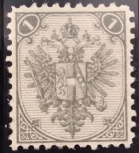 Stamp: Coat Of Arms With Numbers (Bosnia and Herzegovina, Austro ...