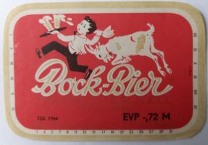 Drink Label: Bock-Bier (Societätsbrauerei zu Zittau, Germany ...