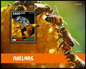 Stamp: Apis florea (Guinea-Bissau(Bees (2020)) Mi:GW BL1911,Yt:GW BF1633