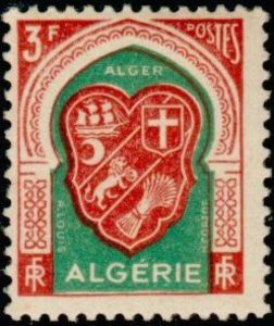 Stamp: Coat of arms of Algiers (Algeria) (Coats of Arms of Algerian ...