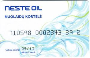Functional Card: Neste Waves (Filling Stations, Lithuania(Neste) Col:LT ...