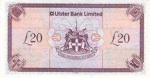 Banknote: 20 Pounds Sterling (Ireland-Northern) (2007-2018 Issue Ulster ...