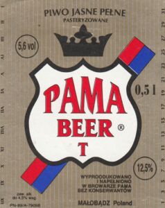 Drink Label: Pama Beer T (Browar Pama, PolandCol:PL-BEER-007084