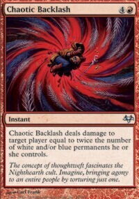 Game Card: Chaotic Backlash (Magic: The Gathering(Eventide) Col:MTG-EVE ...
