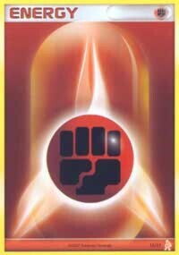 Game Card: Fighting Energy (Pokémon TCG) (DP Training Kit 1 Gold)