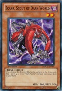 Game Card: Scarr, Scout of Dark World (Yu-Gi-Oh(Structure Deck: Gates ...