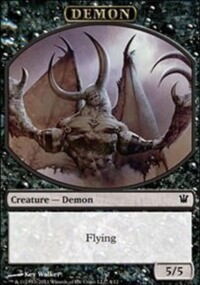 Game Card: Demon Token (Magic: The Gathering(Innistrad)