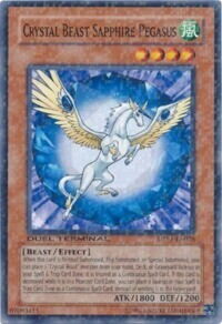 Game Card: Crystal Beast Sapphire Pegasus (Yu-Gi-Oh(Duel Terminal ...