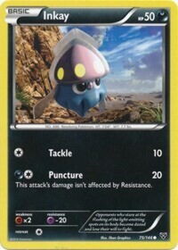 Tarjeta de juego: Inkay (Pokémon TCG(XY Base Set) 🃏