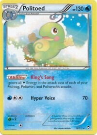 Kartu Permainan: Politoed (Pokémon TCG(XY - Furious Fists)