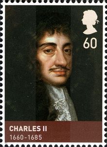 Stamp: King Charles II (United Kingdom of Great Britain & Northern ...