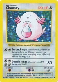 Game Card: Chansey (Pokémon TCG(Base Set (Shadowless))