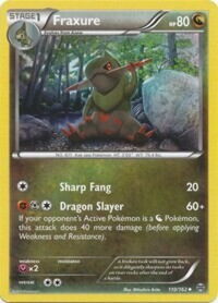 Tarjeta de juego: Fraxure (Pokémon TCG(XY - BREAKthrough) 🃏