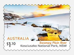 Stamp: Swampy Plain River, Kosciuszko National Park, NSW (Australia ...