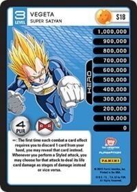 Game Card: Vegeta - Super Saiyan (High Tech Foil) (Dragon Ball Z - GT ...