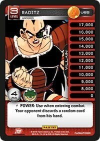 Game Card: Raditz - Angered (Dragon Ball Z - GT(Panini: Heroes & Villains)