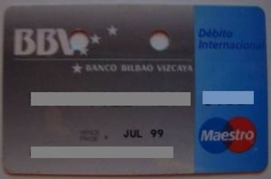 Bank Card: Debito Internacional (Bancomer, MexicoCol:MX-MS-0001