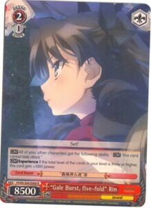 Game Card: "Gale Burst, five-fold" Rin (Weiss Schwarz(Fate/kaleid liner ...
