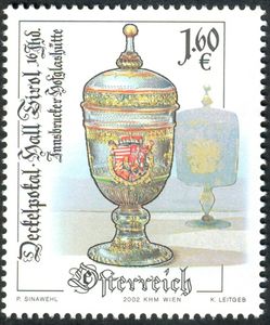 Stamp: Traditional Arts & Crafts - Crystal cup (Austria(Handicrafts) Mi ...