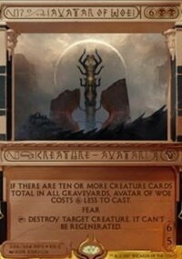 Game Card: Avatar of Woe (Magic: The Gathering(Masterpiece Series: Amonkhet Invocations)