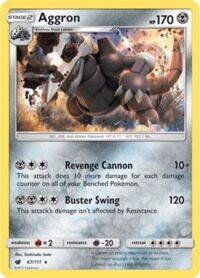 Game Card: Aggron (Pokémon TCG(SM - Crimson Invasion)