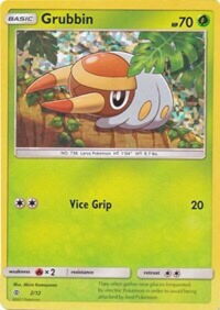Game Card: Grubbin (Pokémon TCG(McDonald's Promos 2017)