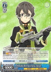 Game Card: Reliable Reinforcement, Sinon (Weiss Schwarz(Sword Art ...