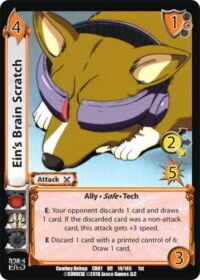 Game Card: Ein's Brain Scratch (UniVersus(Cowboy Bebop)