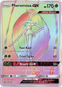 Game Card: Pheromosa GX (Secret Rare) (Pokémon TCG(SM - Ultra Prism)