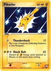 Game Card: Pikachu (Pokémon TCG(Kids WB Promos)