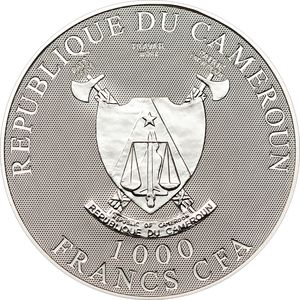 Coin: 1,000 CFA Francs (The Shroud of Turin) (Cameroon(1973~Today ...